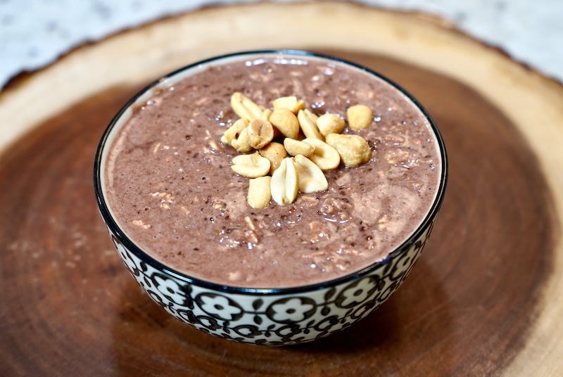 Snickers Bar Overnight Oats - The Whole Food Plant Based Cooking Show