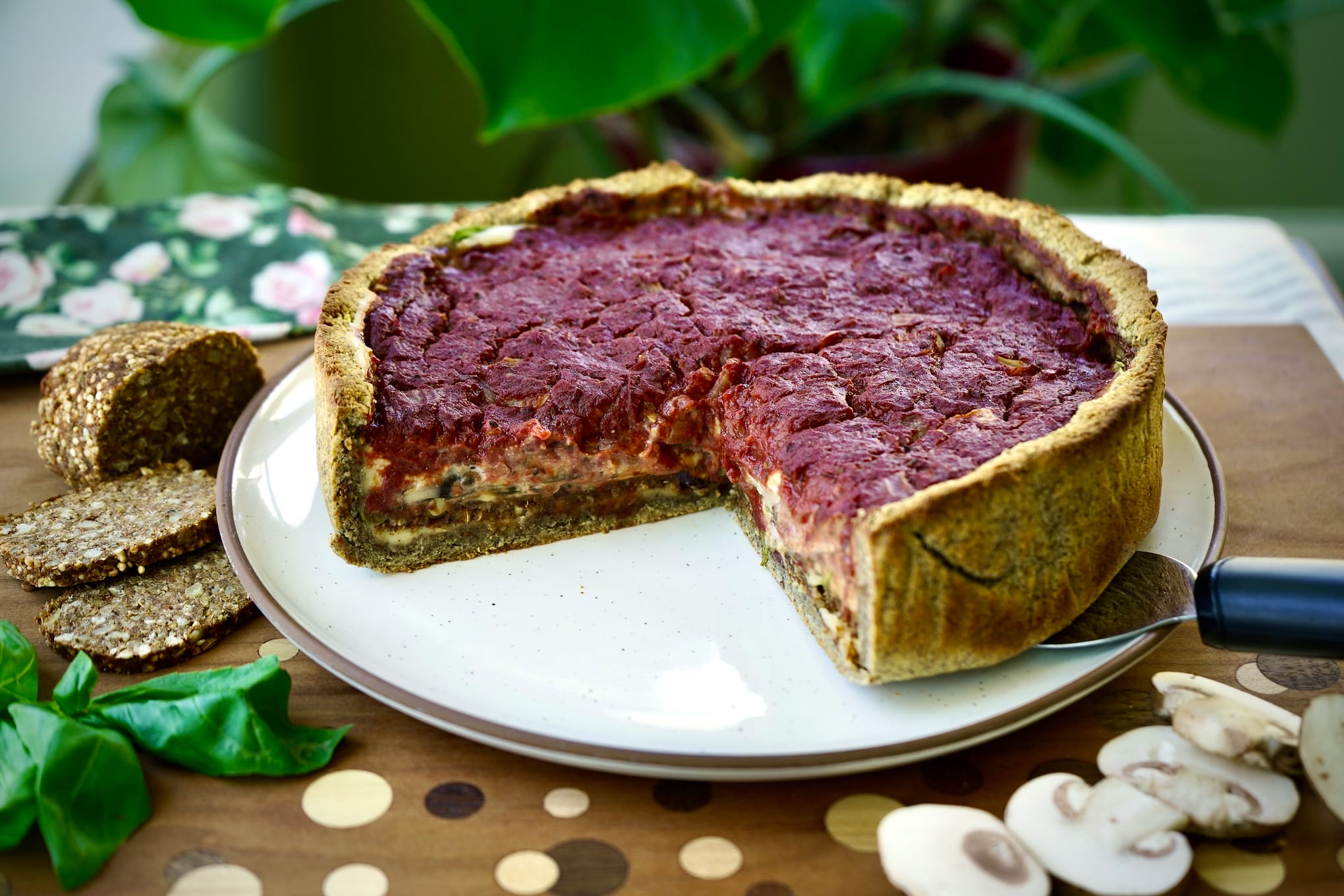 Vegan Chicago Style Deep Dish Pizza - The Whole Food Plant Based ...