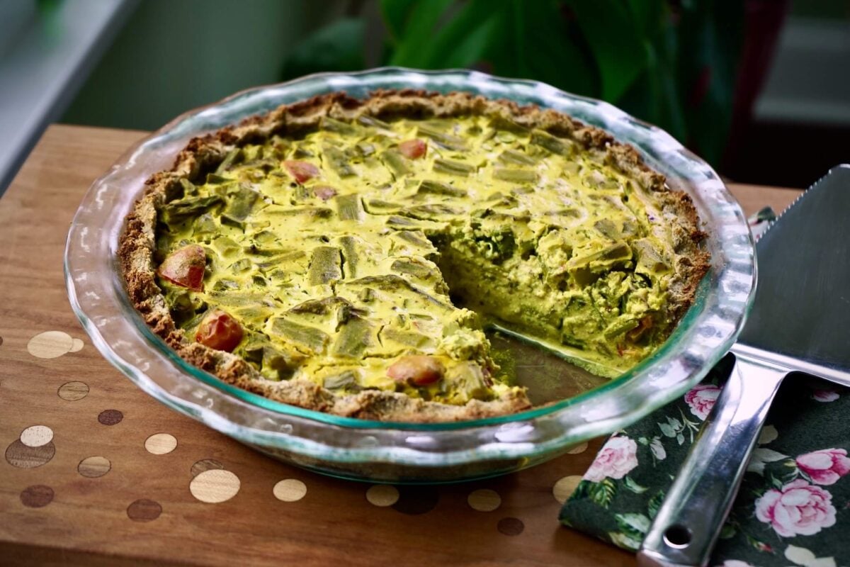 Vegan Spring Vegetable Breakfast Quiche - The Whole Food Plant Based ...