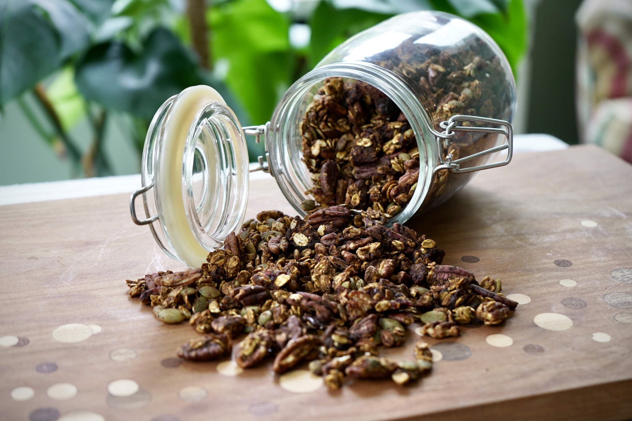 Vegan Pumpkin Spice Granola - The Whole Food Plant Based Cooking Show