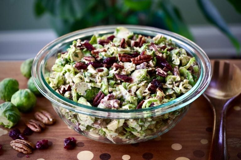 Vegan Brussels Sprouts Salad - The Whole Food Plant Based Cooking Show