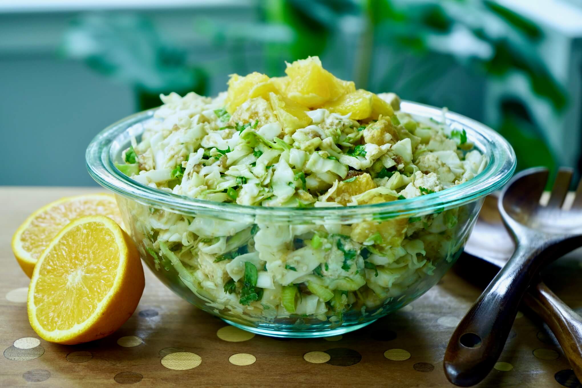 Orange Sesame Cabbage Salad - The Whole Food Plant Based Cooking Show