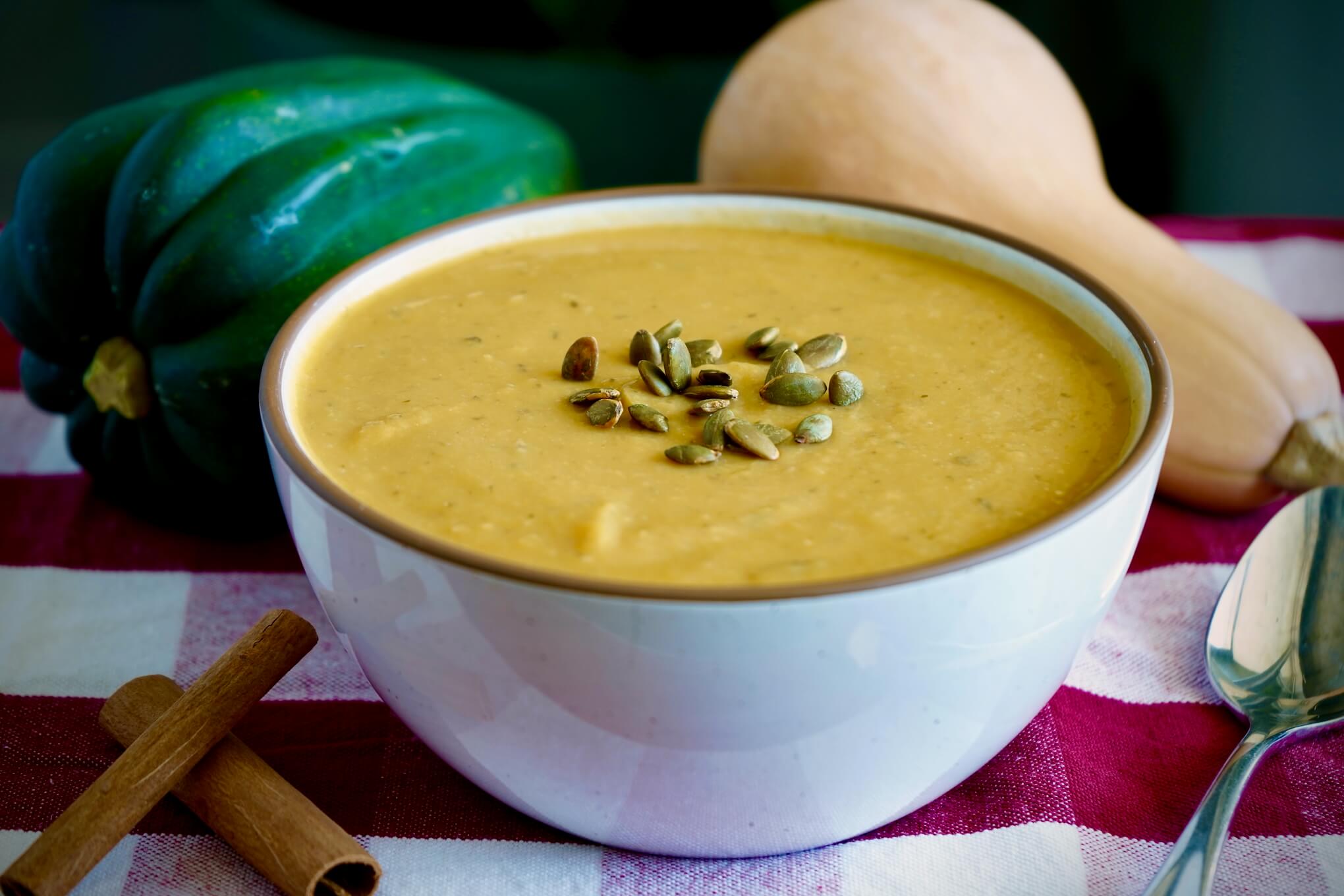 Plant-Based Autumn Bisque Soup - The Whole Food Plant Based Cooking Show